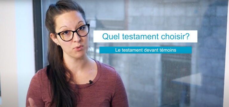Quel testament choisir? Le testament devant témoins | Vidéo | Éducaloi